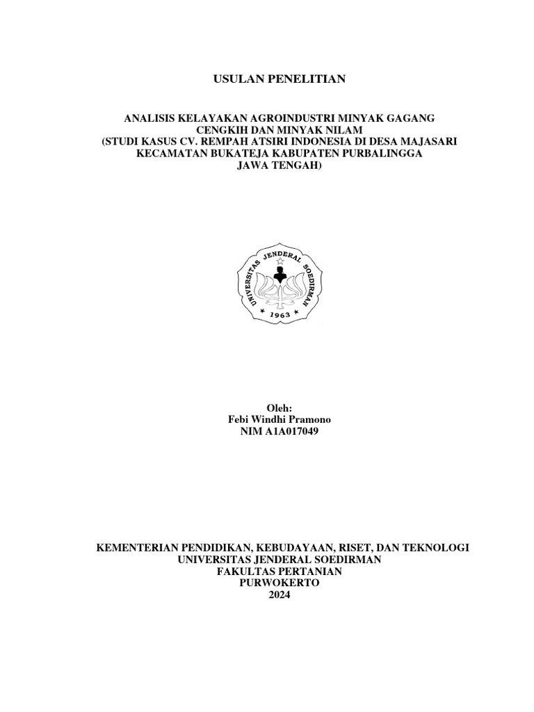 Proposal + Kuesioner | PDF