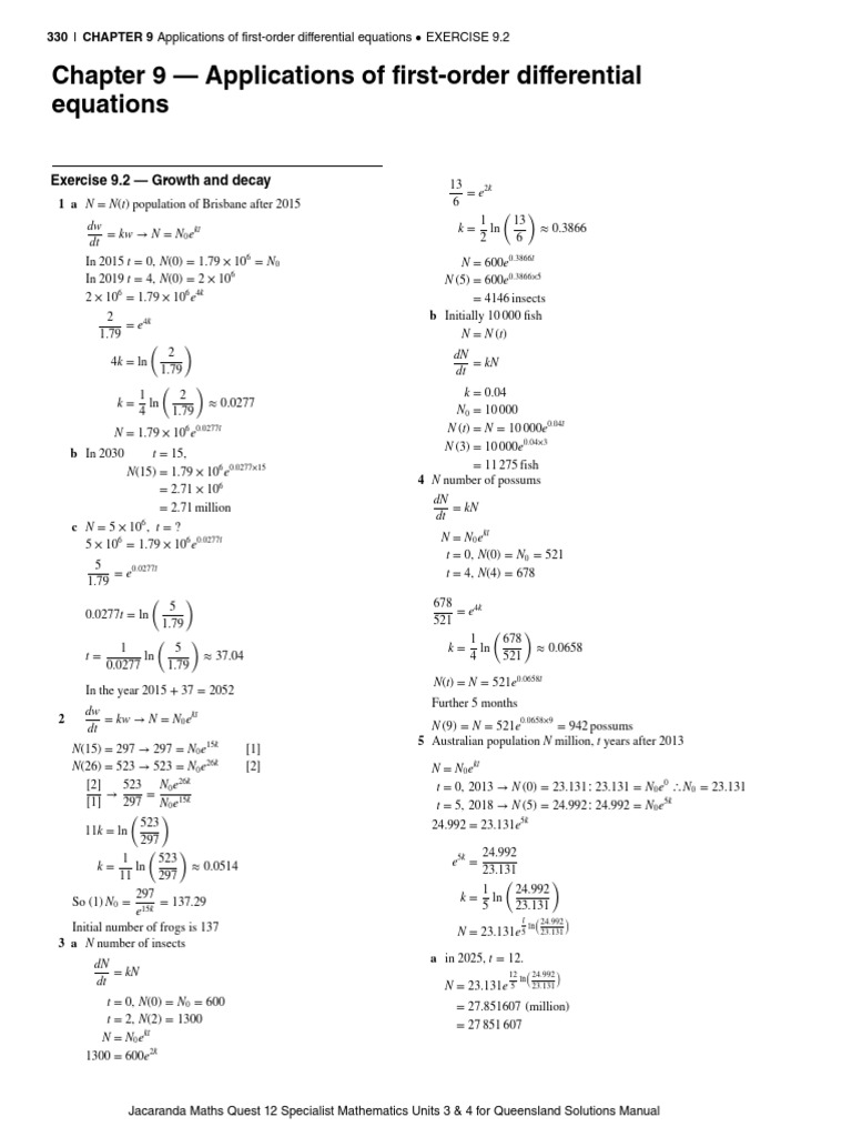 Differential Equations Practice | PDF | Mathematics | Differential Calculus