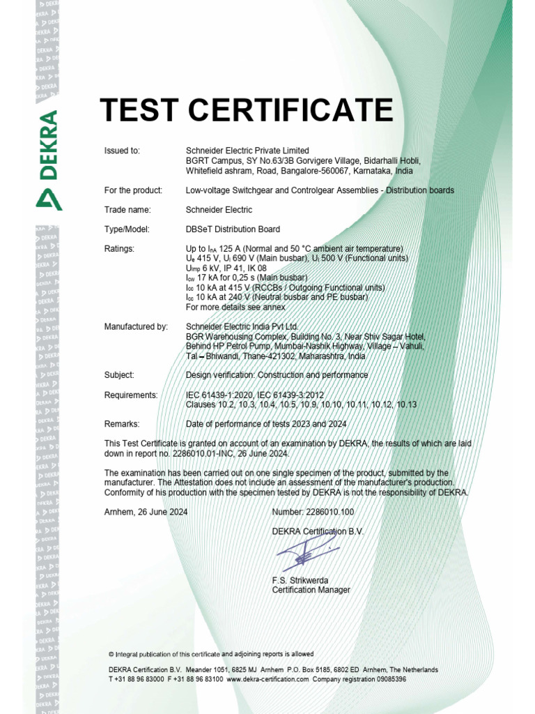 2286010.100 - DBO - DBSeT - VTPN Straight Split 125A Acti9 | PDF ...