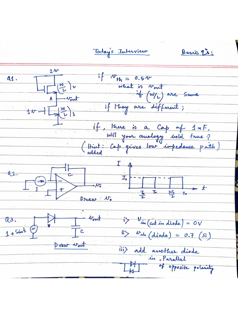 Analog Interview Experience | PDF