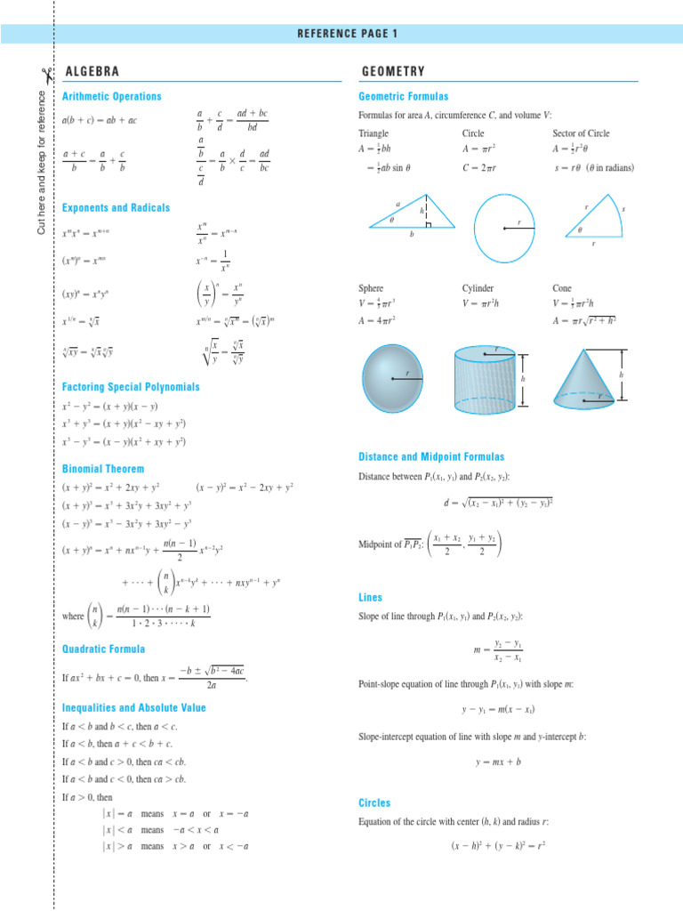 Mathematics Formula | PDF | Trigonometric Functions | Complex Analysis