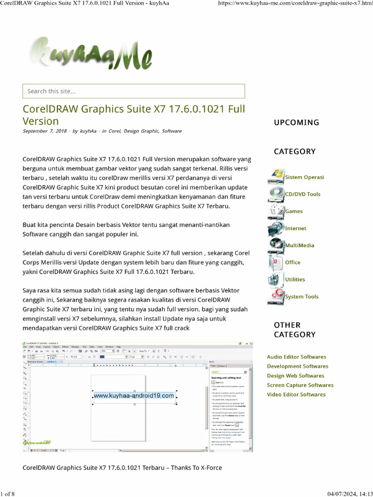 Panduan CorelDraw X7 | PDF | Linux | Cross Platform Software