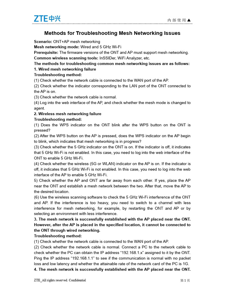 4.methods For Troubleshooting Mesh Networking Issues | PDF | Wi Fi | Computer Network