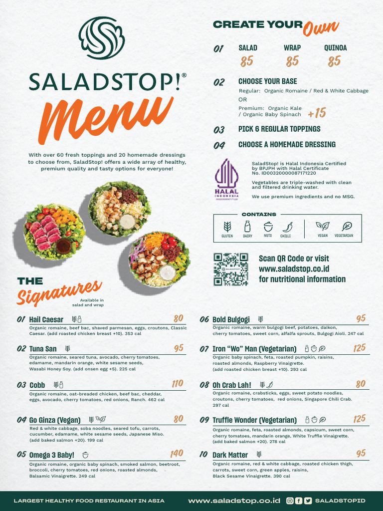 SS Menu Flyer A5 (Cetak Dec. 2024) | PDF | Korean Cuisine | Salad