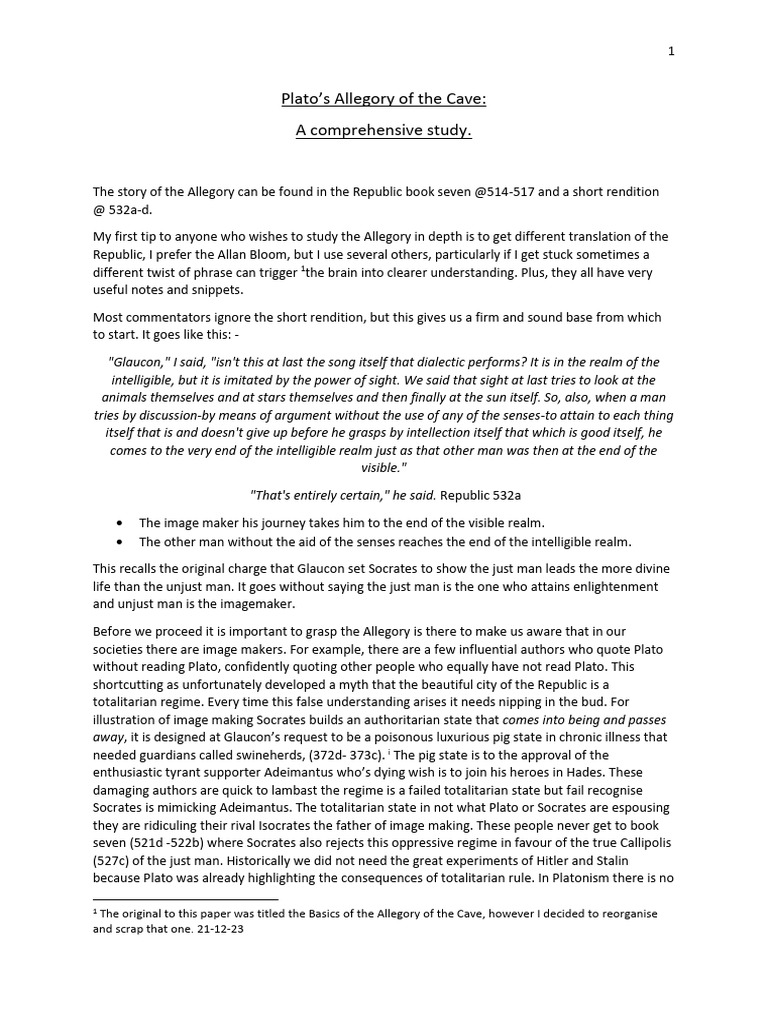 Platos_Allegory_of_the_Cave_A_comprehens | PDF | Chakra | Nous