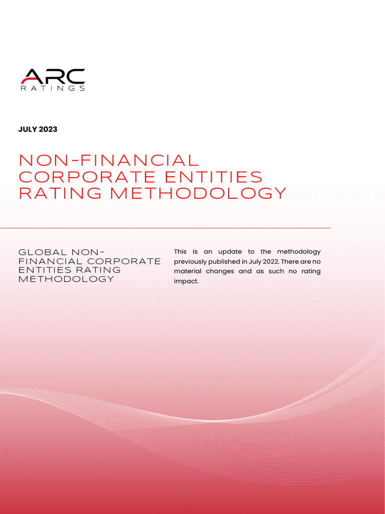 ARC Corporate Rating Methodology | PDF | Governance | Financial Capital