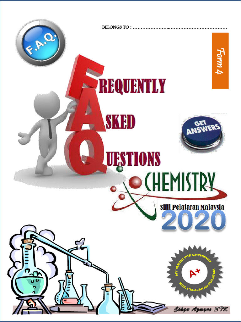 Faqs Chem SPM f4 2020 | PDF | Ion | Chemical Compounds