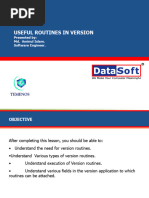 9.version Routines R14 | PDF | Subroutine | Application Programming Interface