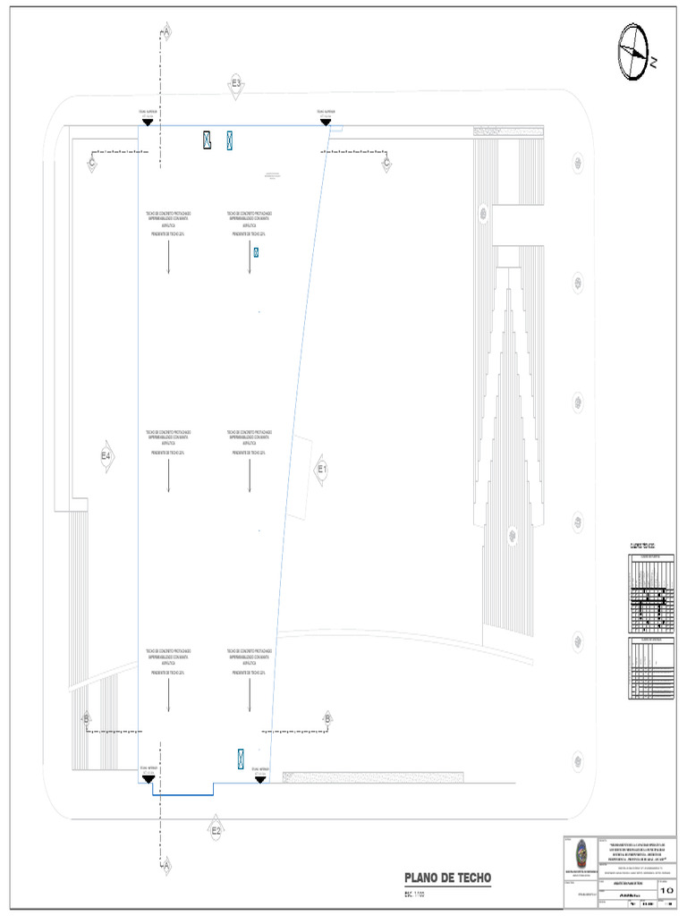 10 - PLANO DE ARQUITECTURA (1)-TECHO | PDF