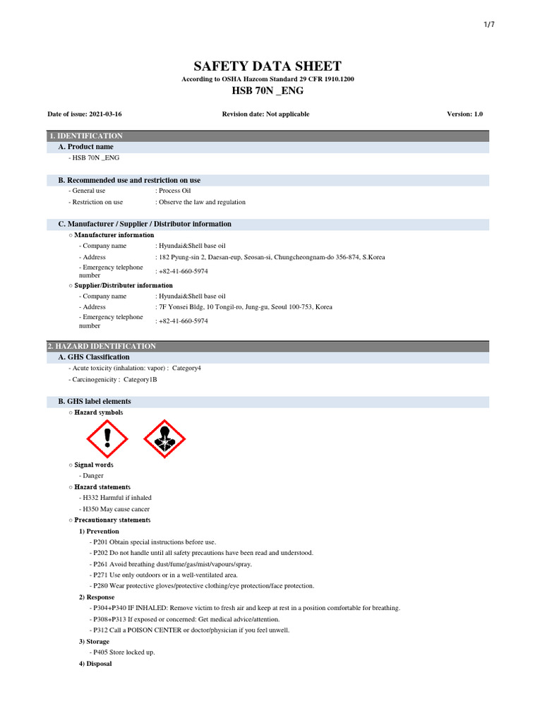 HSB_70N_ENG | PDF | Waste | Personal Protective Equipment