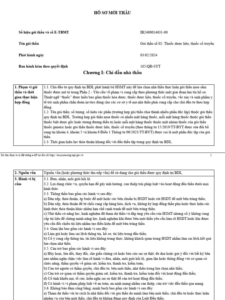 HSMT Chế Phẩm 2024 Syt Nam Định | PDF