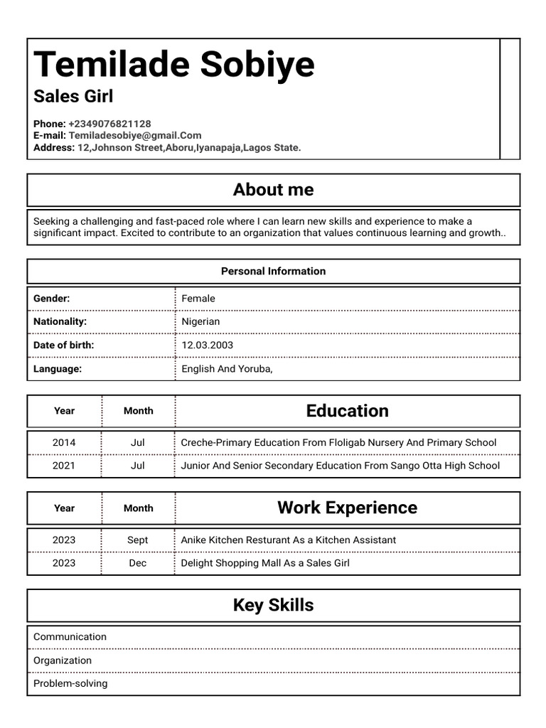 Temilade Resume-55 3 | PDF