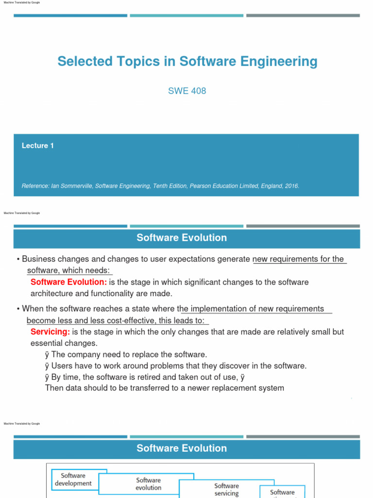 Software Evolution in Engineering | PDF | Software | System