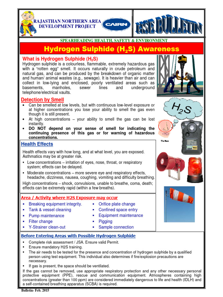 130 - Hydrogen Sulphide (H2S) Awareness | PDF | Influenza A Virus ...