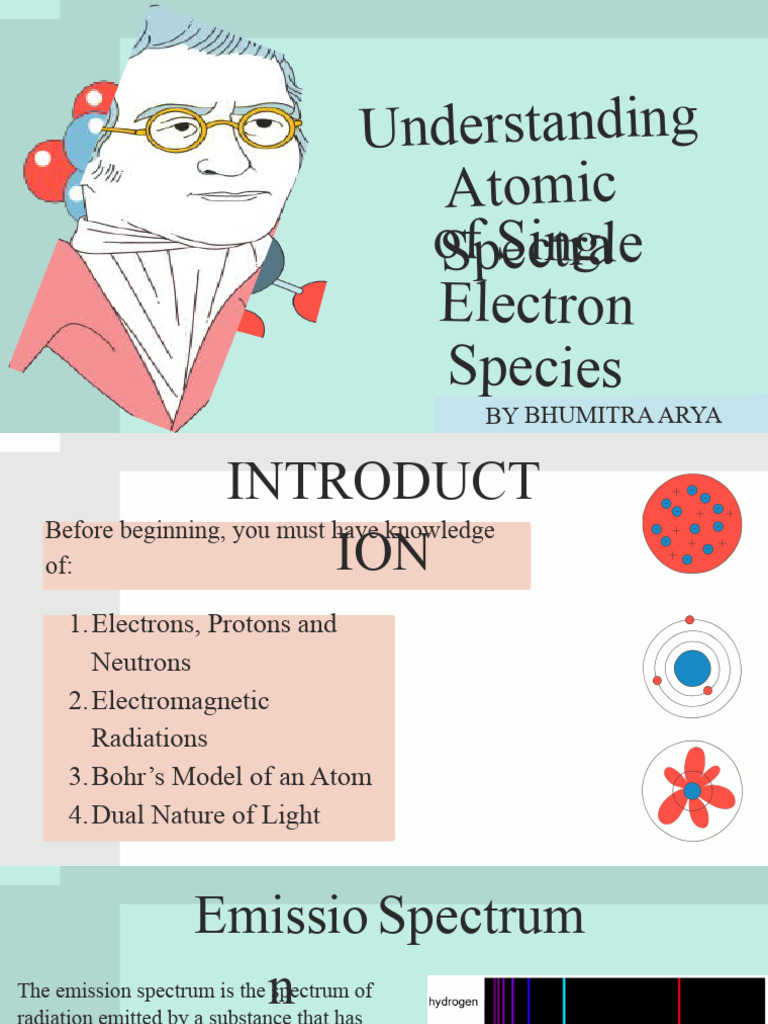 Understanding Atomic Spectra of Single Electron Species | PDF ...