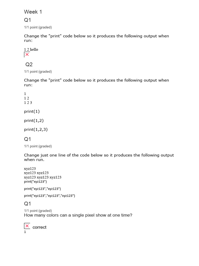 edx 101 cs answres | PDF | Router (Computing) | Rgb Color Model