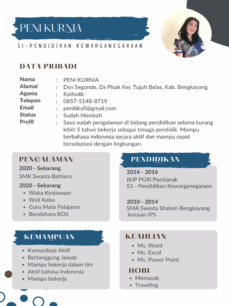 CV Peni Kurnia | PDF