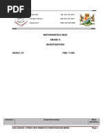 Grade 4 Math Test | PDF | Mathematics