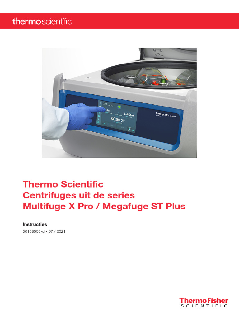 Multifuge X Pro-Megafuge ST Plus-Nl | PDF