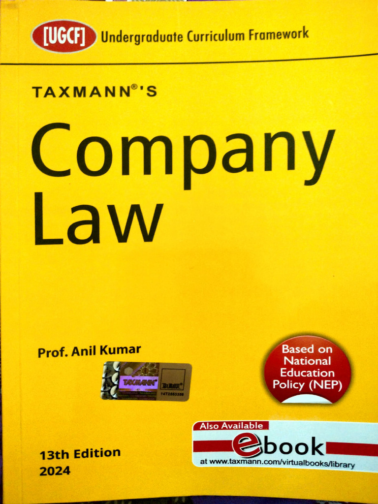 Company Law by Prof. Anil Kumar | PDF