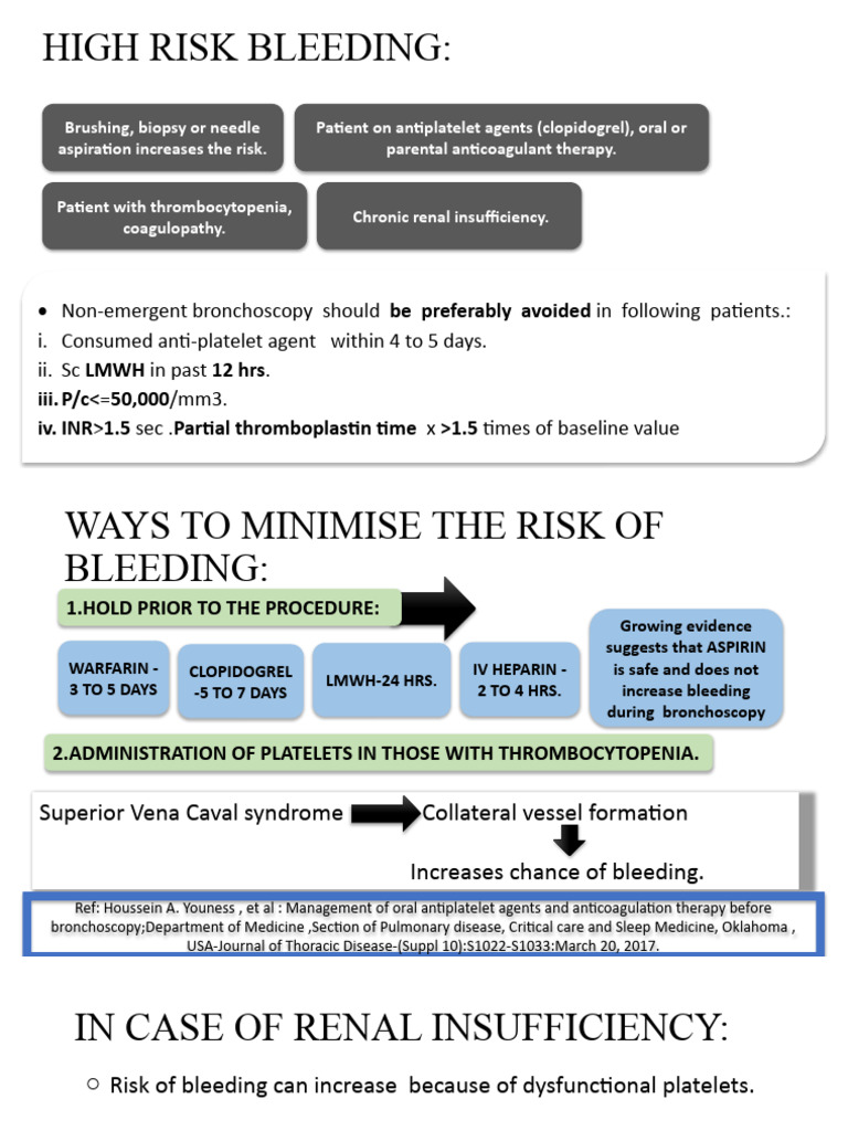 High-Risk Bleeding in Bronchoscopy Procedures | PDF | Pneumonia ...