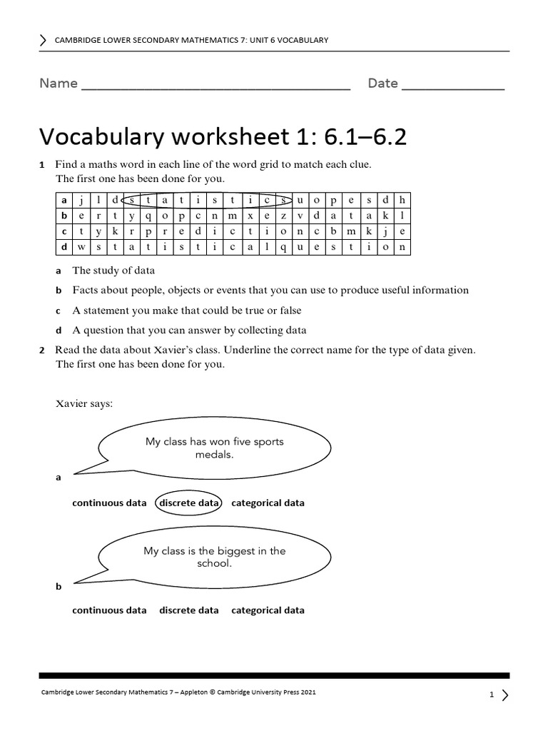 Unit 6 Worksheet 1 6.1-6.2 | PDF | Mathematics