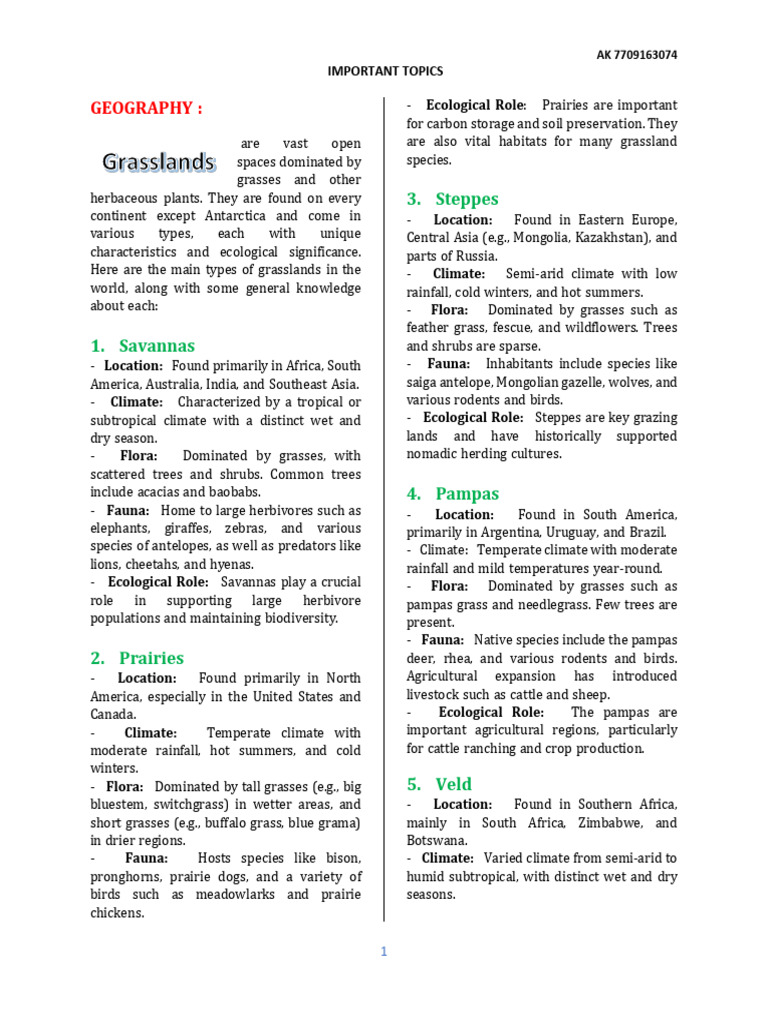Global Grasslands and Major Rivers | PDF | Nile | Indus River