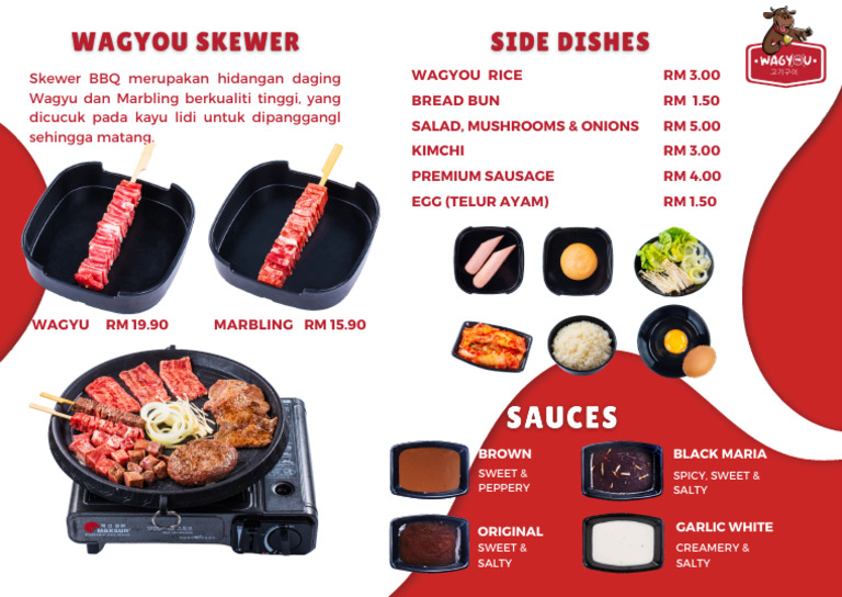 Wagyou Pepper Rice - Menu WAGYOU As of June 2024 | PDF
