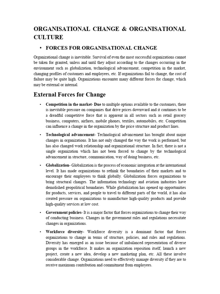 Unit 5 Ob | PDF | Force | Organizational Culture