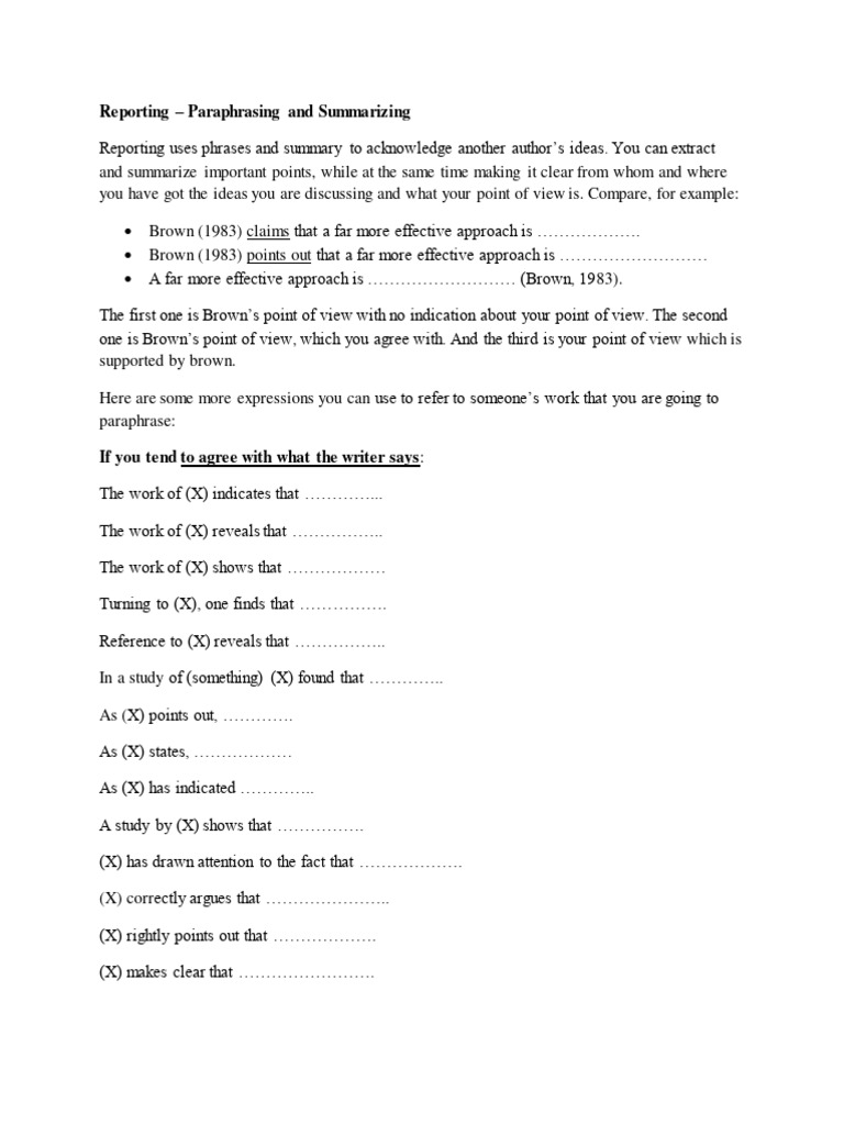 Academic Reporting Expressions | PDF | Ellipsis