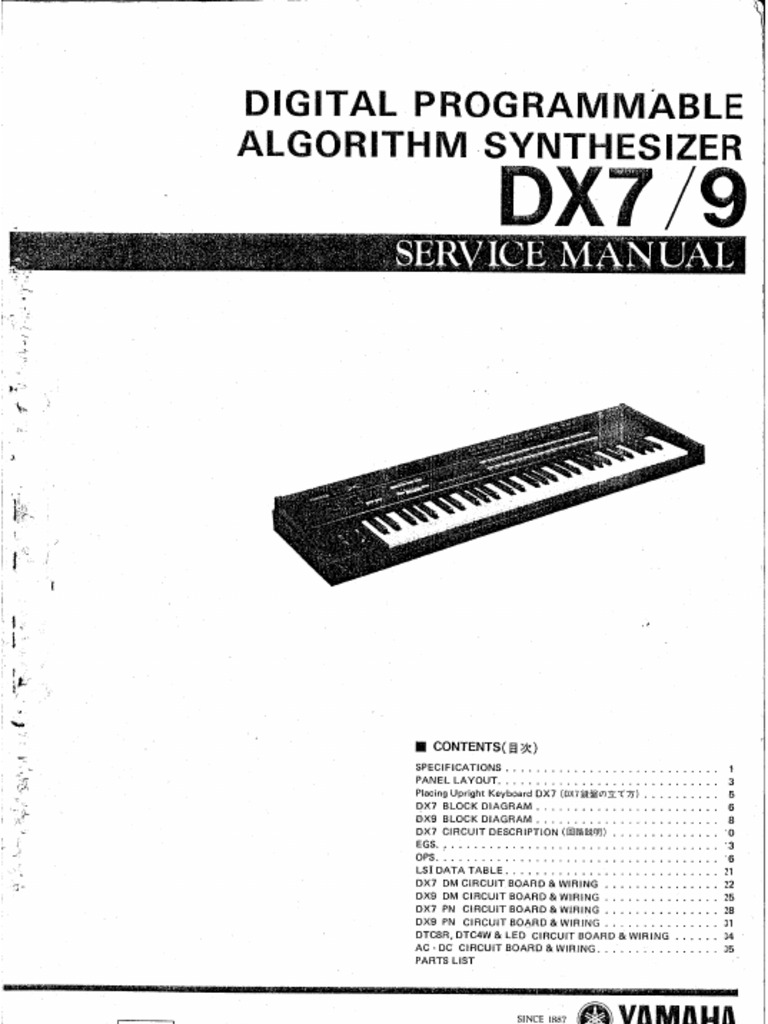 DX7-9 - Main - Complete Service Manual | PDF