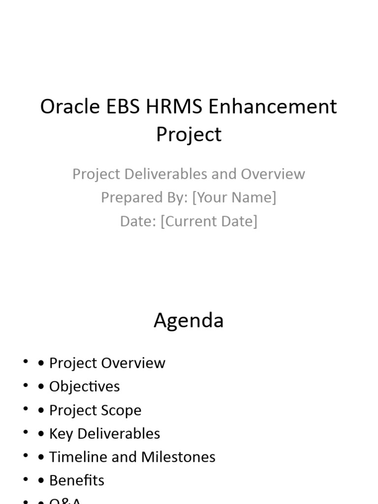 Oracle_EBS_HRMS_Enhancement_Project_Presentation | PDF