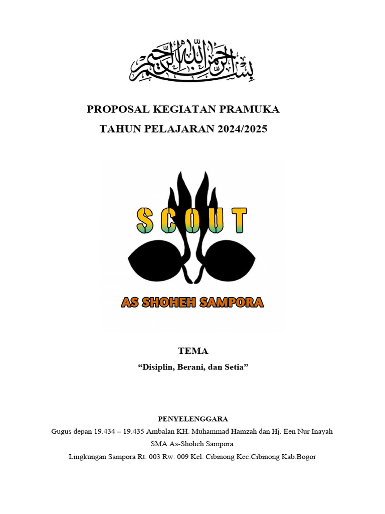 Proposal Pramuka-2 | PDF
