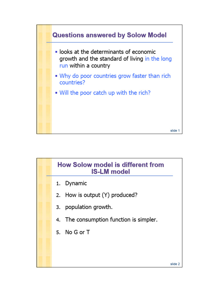 Solow 1 | PDF | Production Function | Capital (Economics)