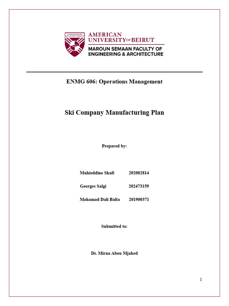 ENMG 606 Project - Group 2 | PDF | Forecasting | Seasonality