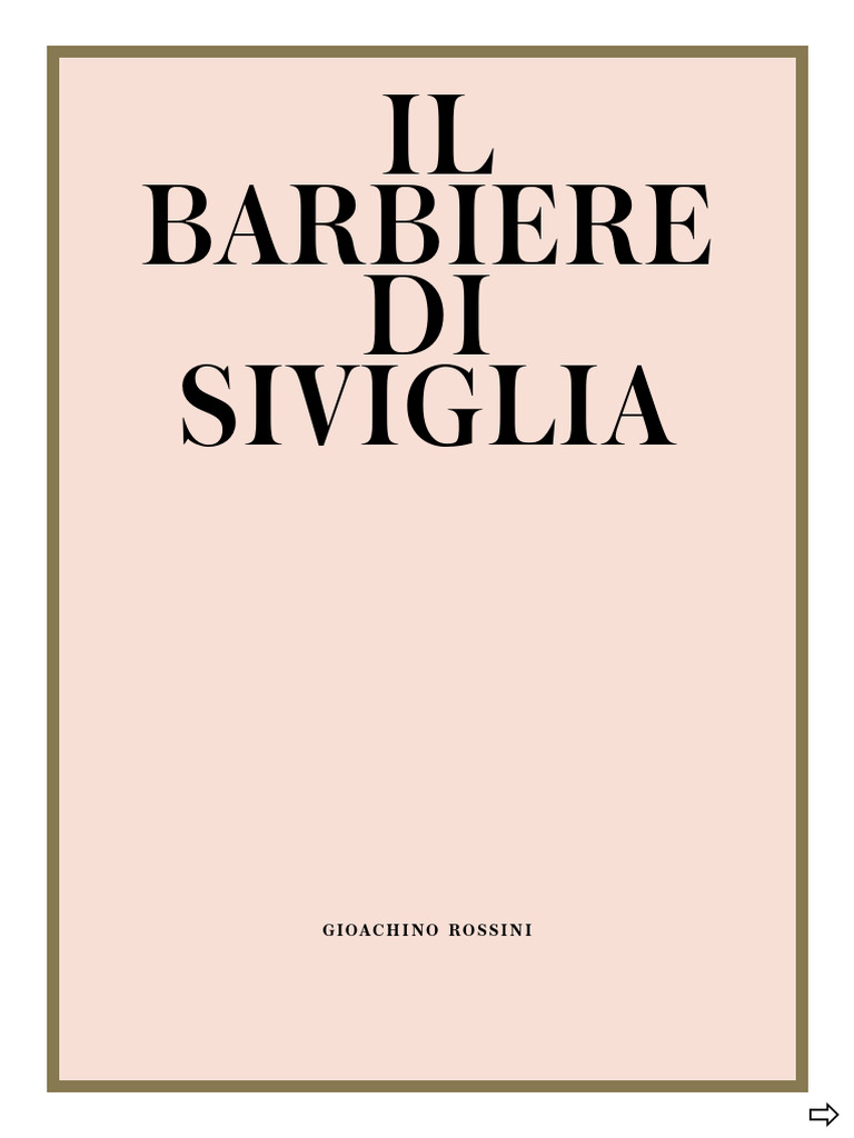 Il - Barbiere - Di - Siviglia - Programmheft - Auflage 2018 | PDF