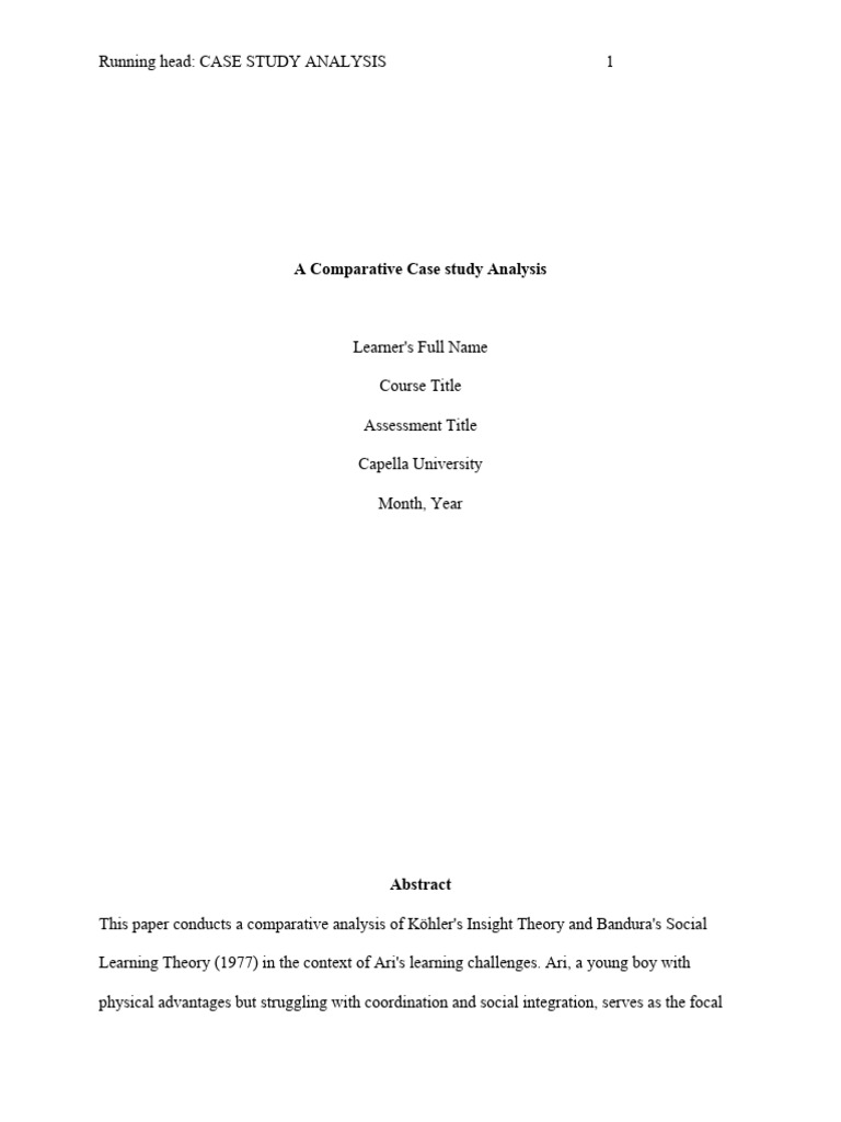 A Comparative Analysis of Köhler's Insight Theory and Bandura's Social Learning Theory in Ari's ...