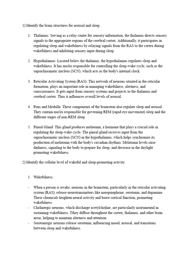 Brain and Behaviour Assignment | PDF | Sleep | Brain