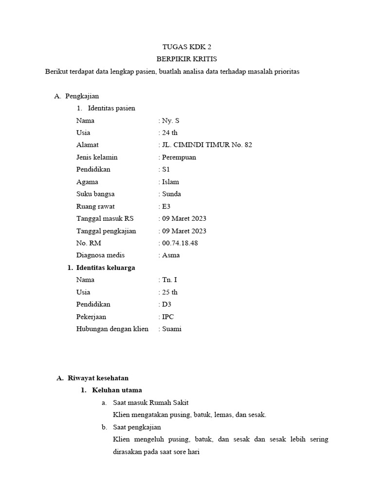 Kasus Tugas KDK 2 | PDF | Pengembangan Diri