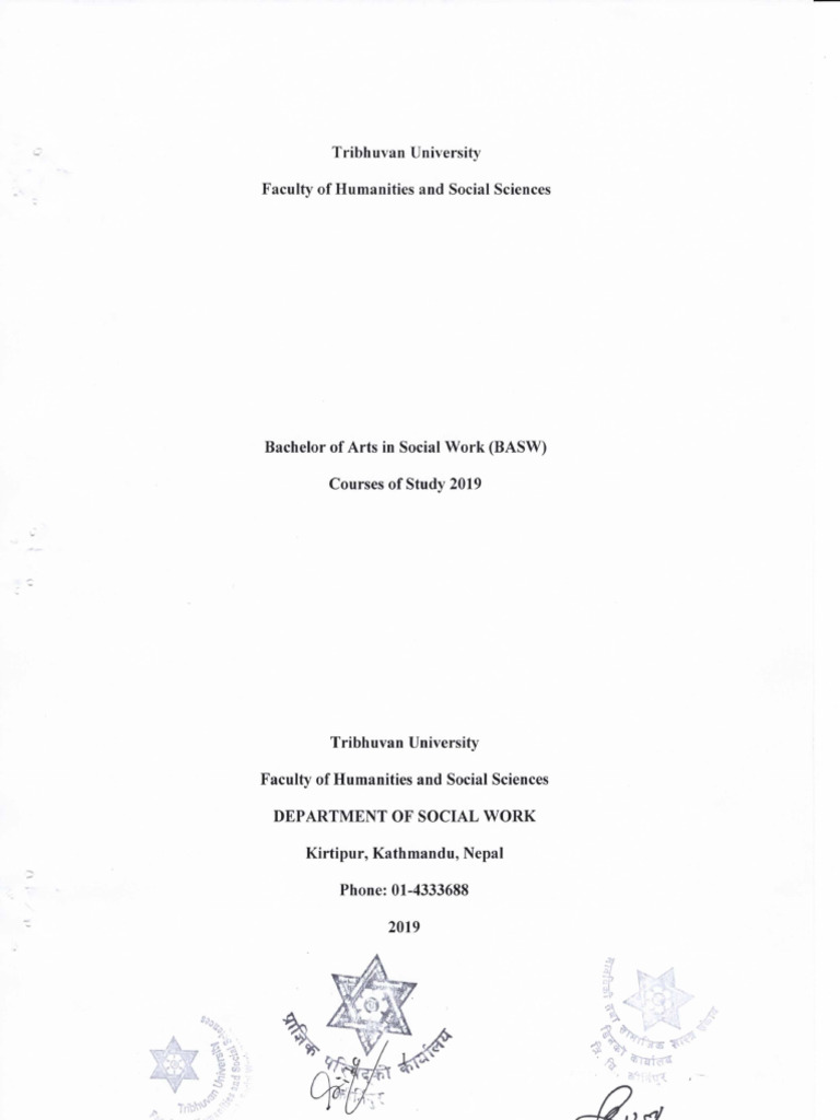 BSW 1st Year | PDF | Psychotherapy | Sociology