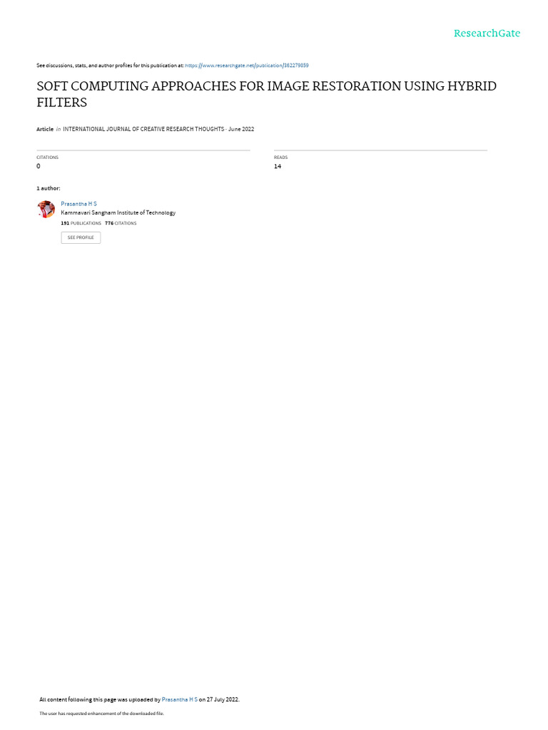 Soft Computing Approaches For | PDF | Artificial Intelligence | Intelligence (AI) & Semantics