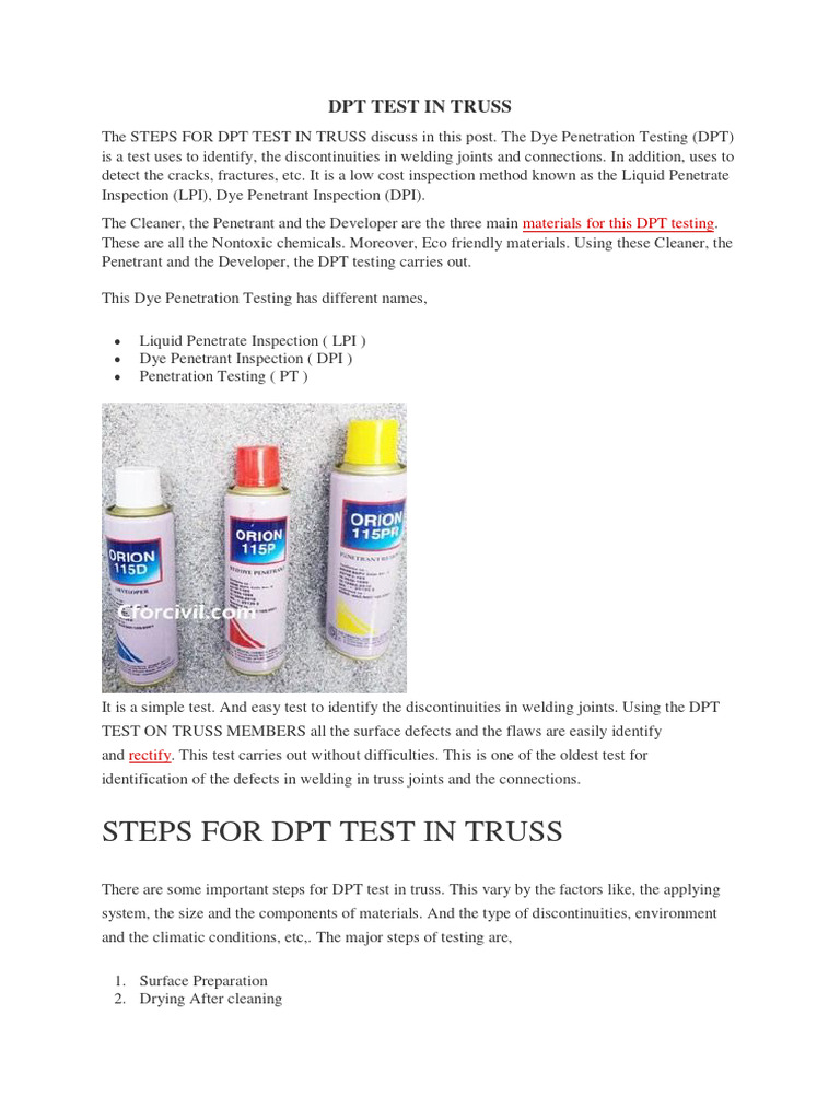 DPT | Download Free PDF | Industrial Processes | Materials