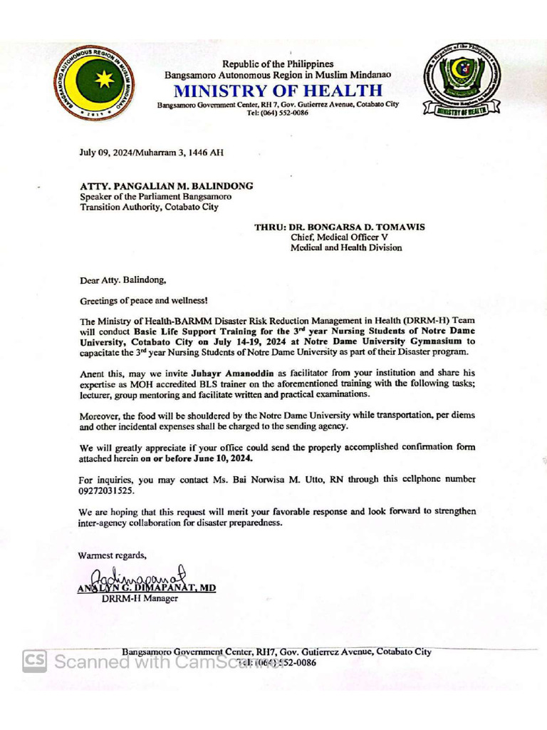 Invitation Letter (BLS) | PDF