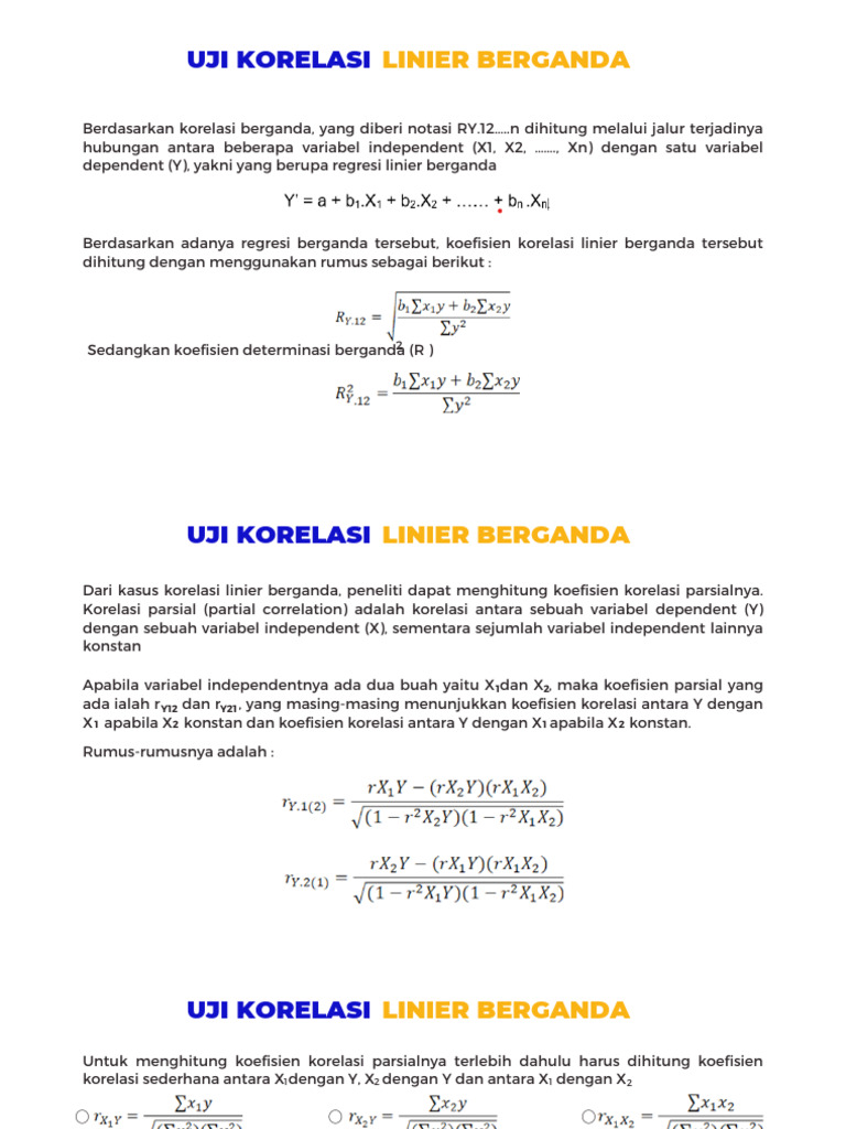 Kelompok 2-Analisis Regresi Dan Korelasi Berganda | PDF | Metode & Bahan Ajar