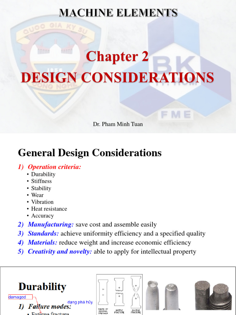 Chap 2 - Design Considerations | PDF | Stress (Mechanics) | Fracture