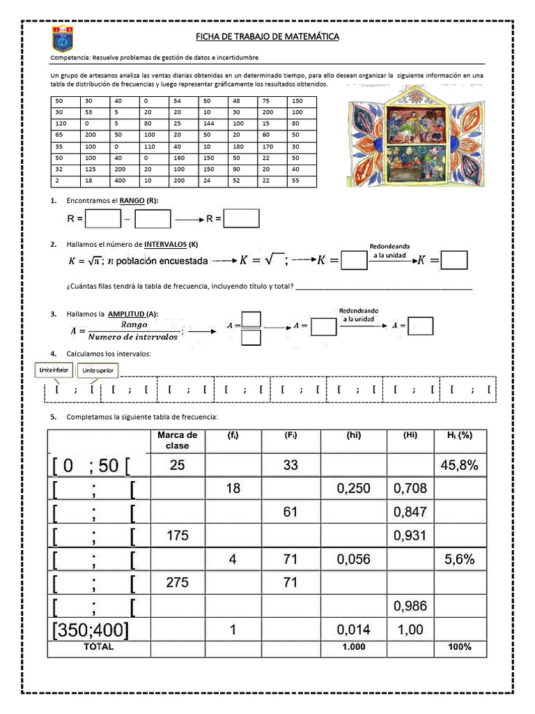 Practicando Tabla de Frecuencia Datos Agrupados | PDF Practicando Tabla de Frecuencia Datos Agrupados | PDF