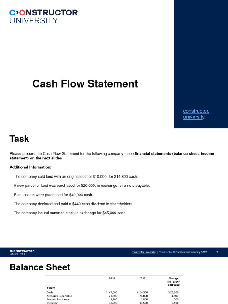 3 Intro2F&a Cashflow Solutions | PDF | Cash Flow Statement | Balance Sheet