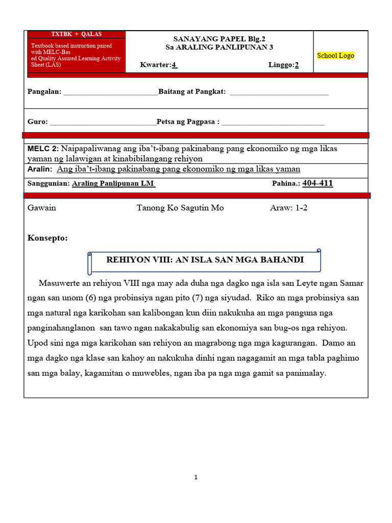 AP3 LAS Q4 wk2 | PDF