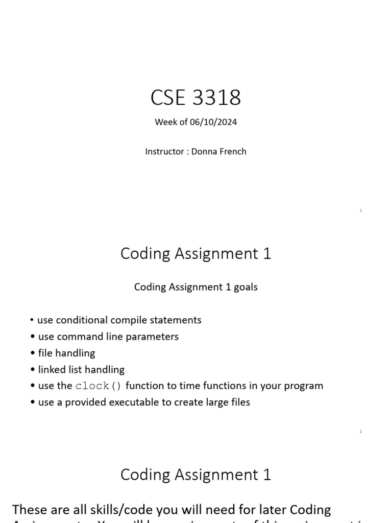 Cse 3318 W2 06102024 Pdf Algorithms Algorithms And Data Structures
