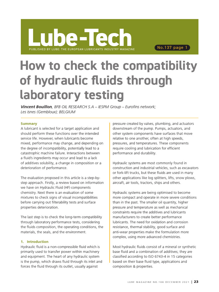 Lube-Tech-137-How-to-check-the-compatibility-of-hydraulic-fluids ...